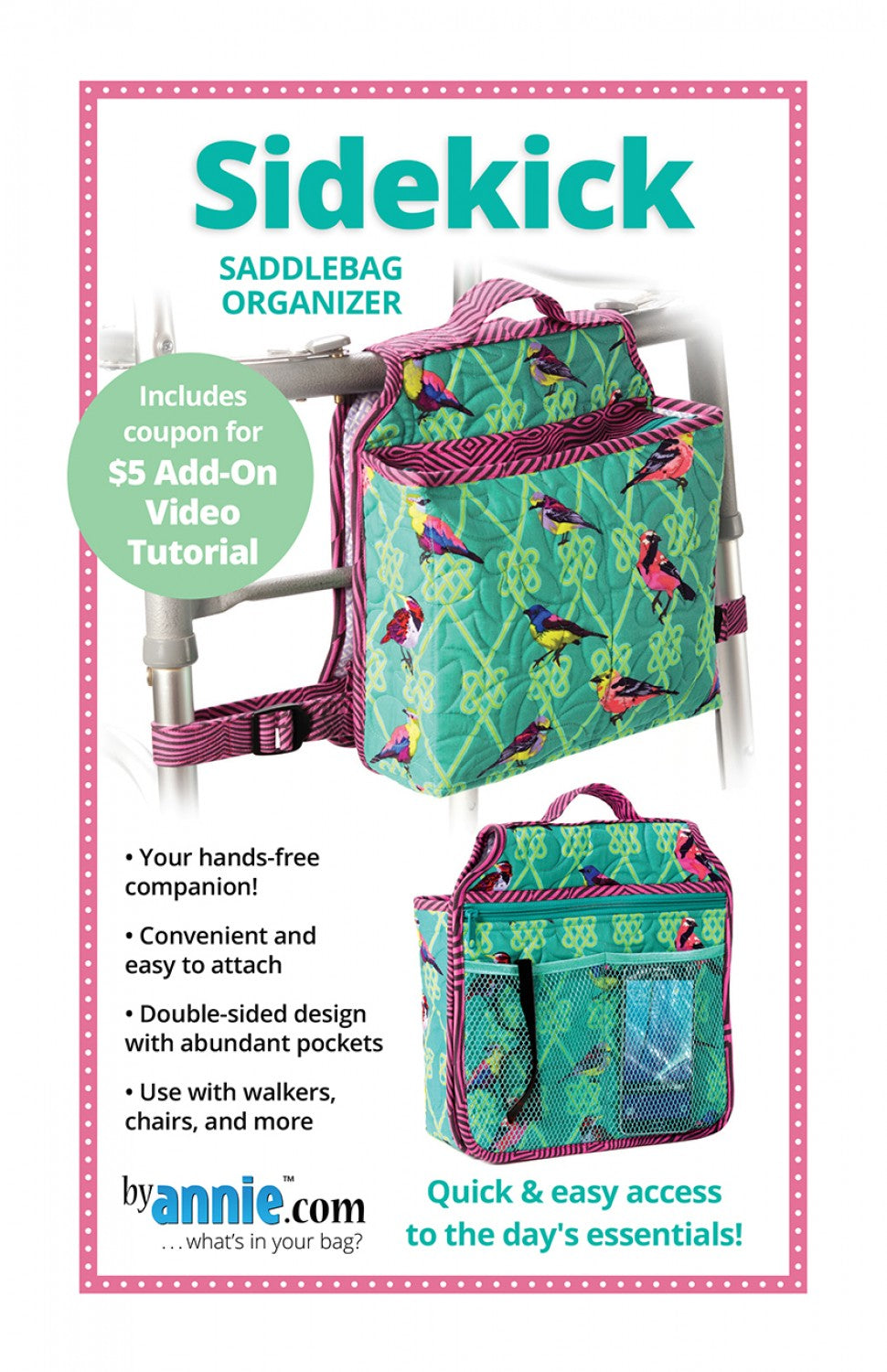 Sidekick Saddlebag Organizer Pattern – The Quilted Cow Raymore